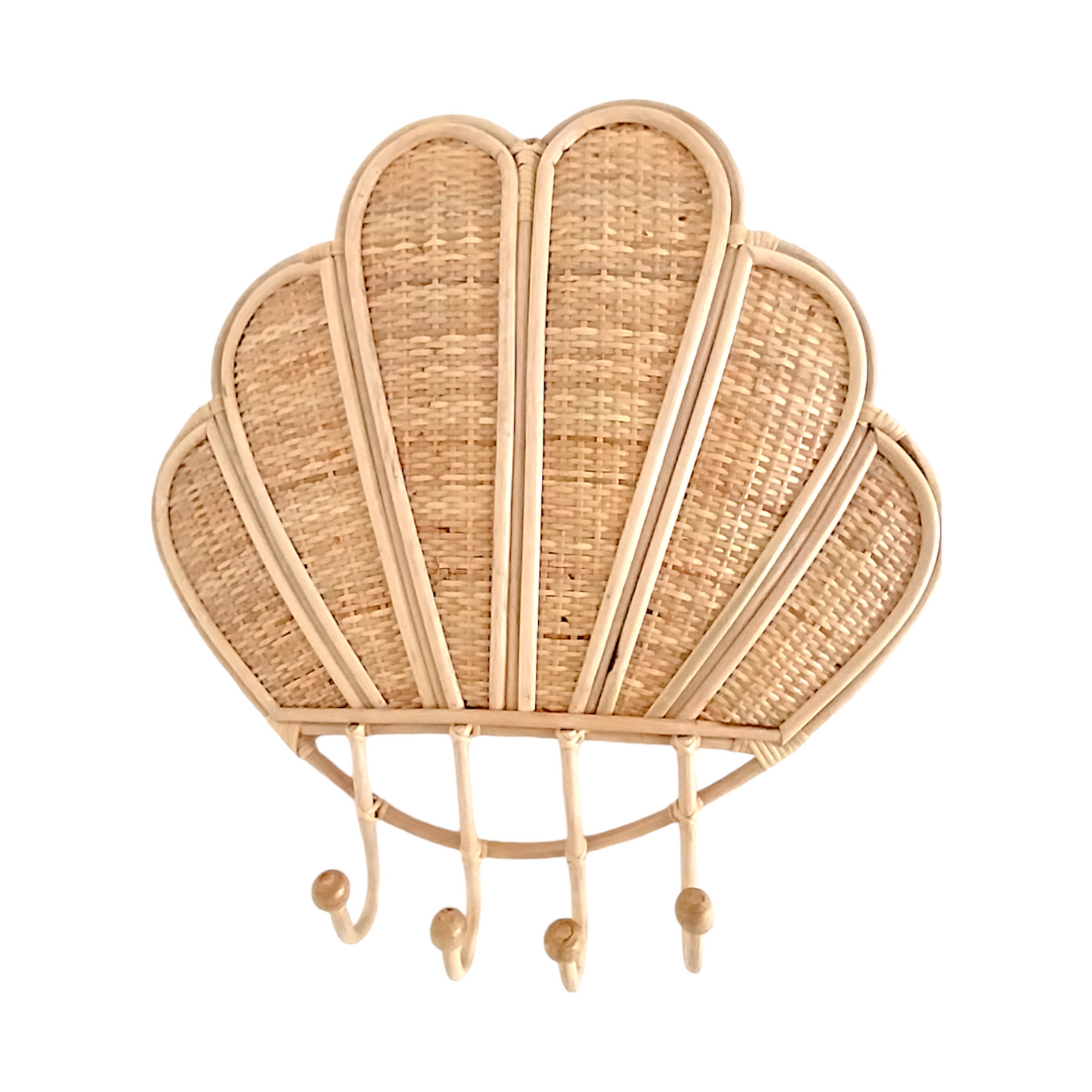 Sea Shell Rattan Wall Hook