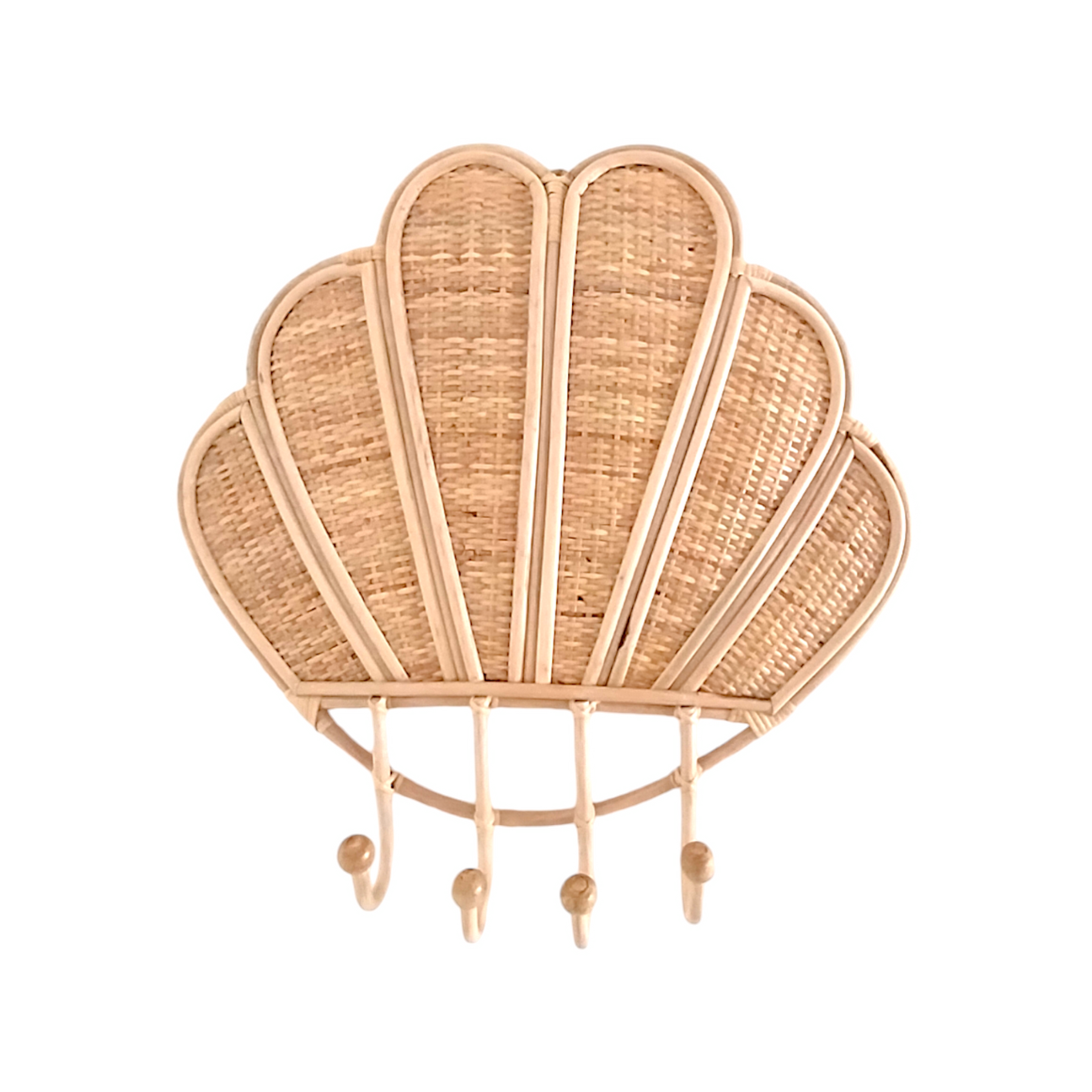 Sea Shell Rattan Wall Hook