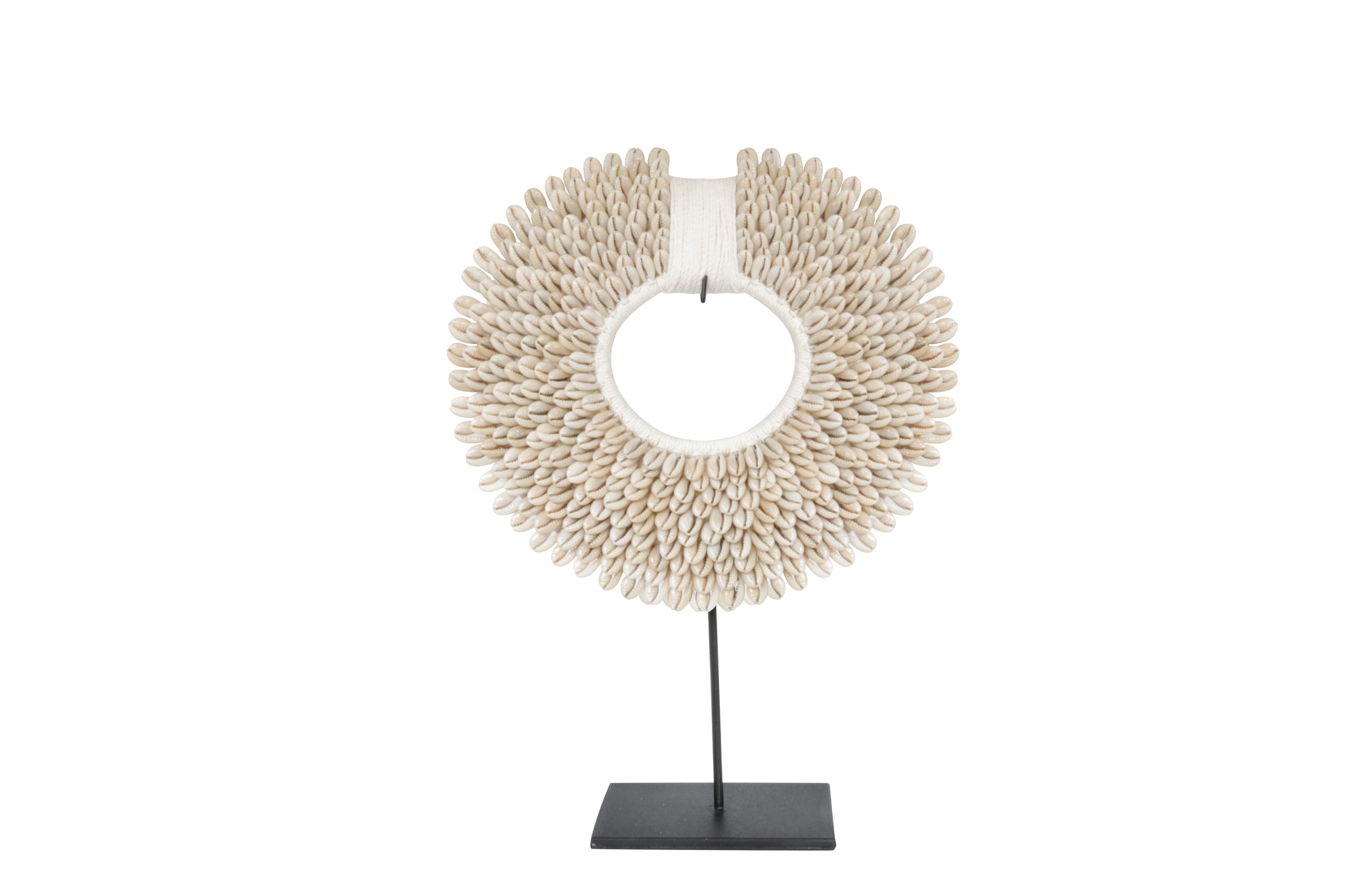 Cowrie Shell Necklace & Stand Sculpture